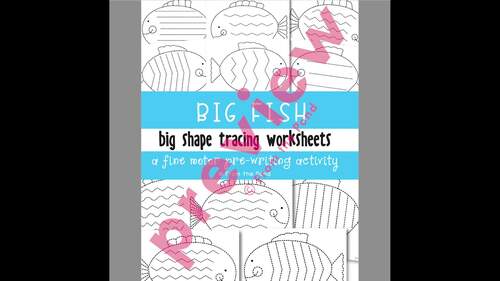 Ocean Theme Fish Tracing Pages – Fine Motor and Pre-Writing Worksheets