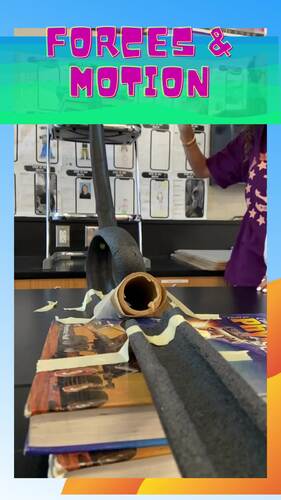 Forces and Motion STEM Roller Coaster Activity MS-PS2-2 Engineering