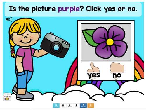 DIGITAL - Color Activities - PURPLE - Distance Learning - Boom Cards ...
