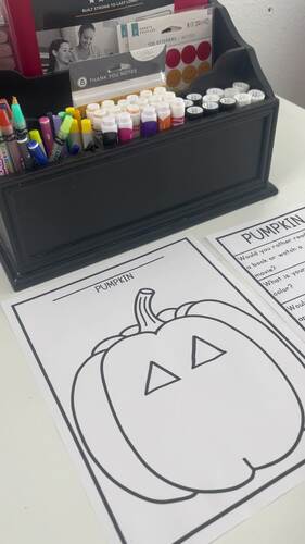 Pumpkin Glyph - Pumpkin Math & Writing Activity | October Fall Glyph ...