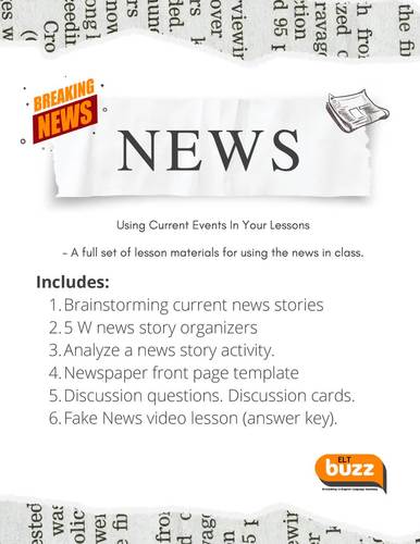 In The News. Current Events. Discussion. Fake News. Reports. Templates ...