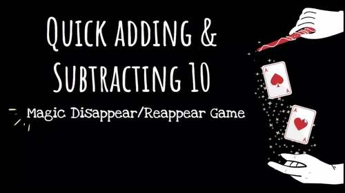 Mentally Adding and Subtracting 10 More 10 Less 2-Digit Scoot/Task ...