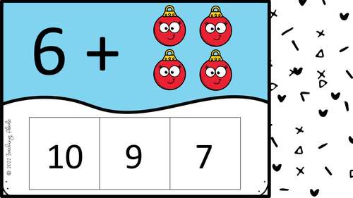 Count On to Add Up to 20 Brain Break Click & Move Christmas PowerPoint