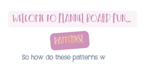 Felt Board Pattern: Truck and Duck BINGO Circle Time Game and Song