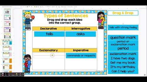 Four Types of Sentences Worksheets & Activities - Sentence Types Print ...