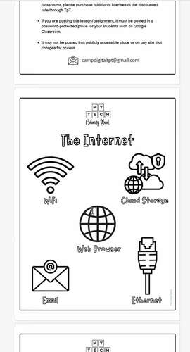 Technology Coloring Book (Assorted)- 10 Pages by The Camp Digital