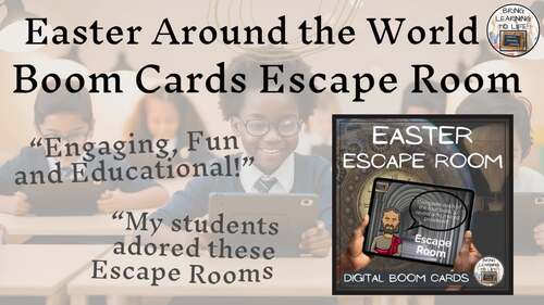 Easter Around the World BOOM Cards Escape Room | Digital ELA Reading ...