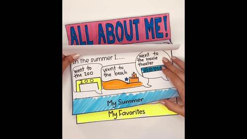 All About Me - Back to School Activity - Foldable by Bilingual Brain Box