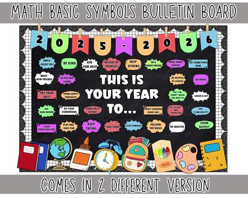 Back to School Bulletin Board Kit | Door Decor for Beginning of the Year