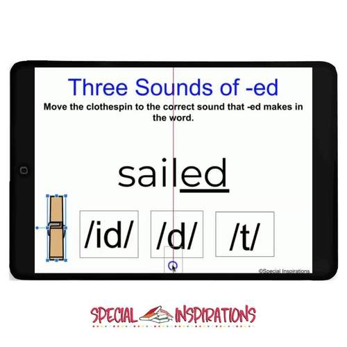Three Sounds of -ED Task Cards | Print & Digital | Google Slides™