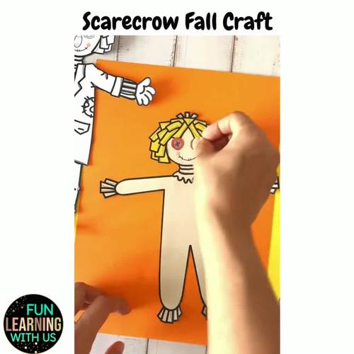 Build a Scarecrow Craft | Autumn Scarecrow Craftivity by Fun Learning ...