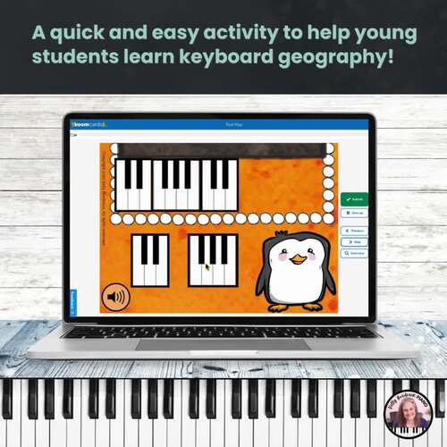 Piano Keys Puzzle BOOM™ Cards Digital Keyboard Geography Activity with ...