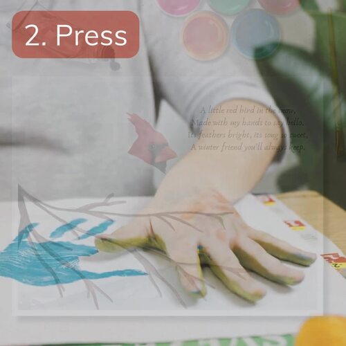 Winter Handprint Poem January Craftivity Bird Craft Parent Gift Toddler ...