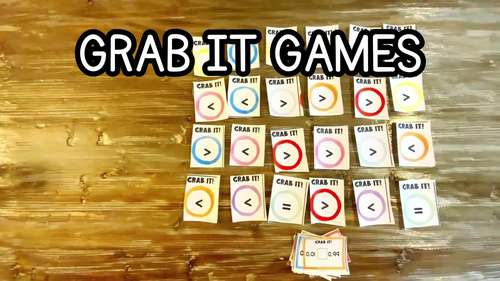 4th Grade Math Games Centers Grab It Playing Cards Math Activities ...