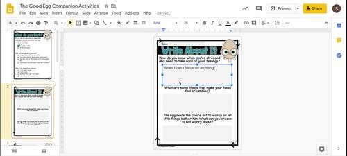 The Good Egg Companion Activities SEL Lesson by The Responsive Counselor