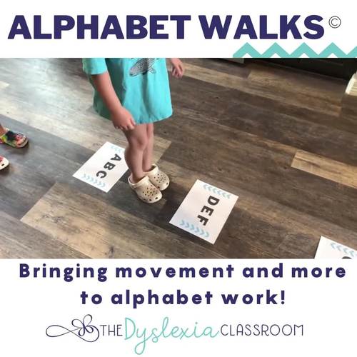 alphabet walks© bundle - multisensory approach to letter knowledge