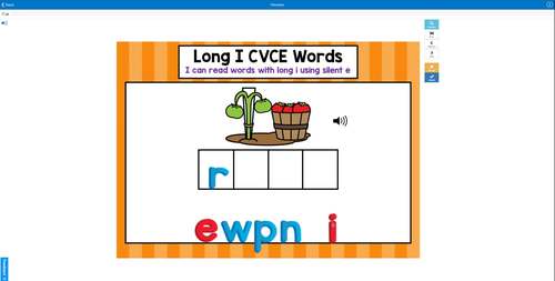 Long I Silent E CVCE Words Phonics Boom Cards Digital Task Cards