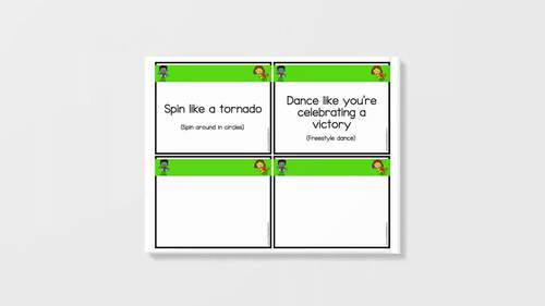 Superhero Says Movement Game by Crafted with Bliss by Teacher Pia