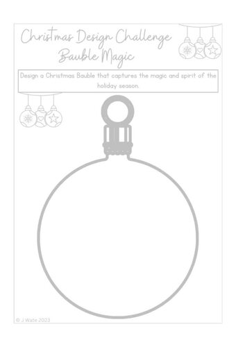 Festive Holiday Design Challenges Pack with Christmas Craft Templates