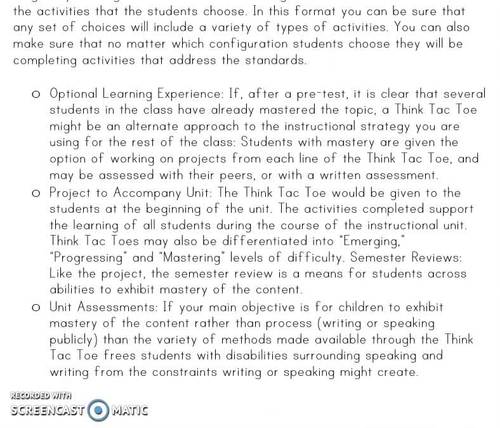 Editable Think Tic Tac Toe Matrix Homework Activities Templates and Ideas