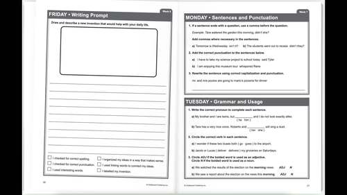 Grade 5 Language Bundle: Spelling, Grammar, Writing, Reading Comprehension