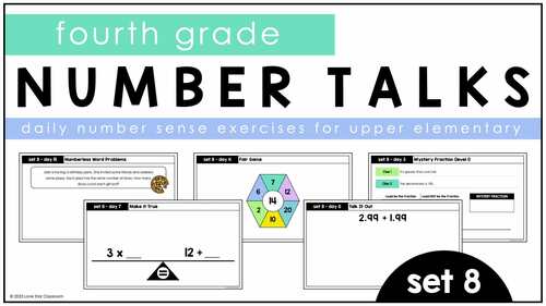 4th Grade Number Talks | SET 8 | Strengthen Mental Math and Build ...