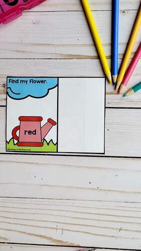 Spring Color Matching, Learning Colors Task Cards, Spring Color Sort PreK