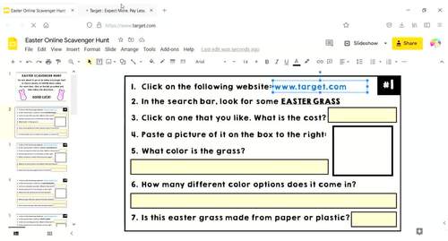Life Skills - Online Shopping - Google - Math - Reading - Easter