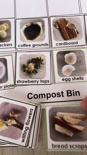 40 Compost Flashcards - Sorting Browns, Greens and Recycling by ...