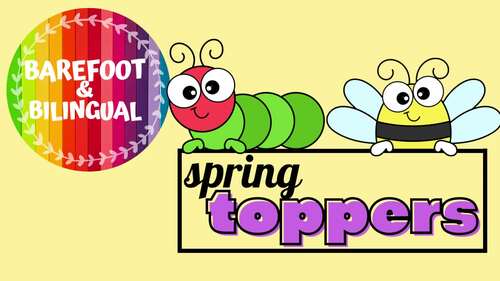 Spring Toppers Clipart | Spring Clipart | TPT