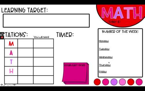 February Station Assignment Slides with Timer | Editable | Use with ...
