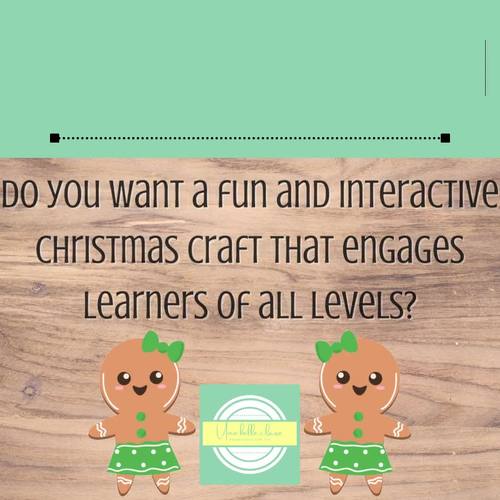 Artivité ( NOËL ): GLYPH Bonhomme en pain d'épices / French Christmas craft