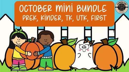 October Morning Work Bundle Pumpkins PreK Kindergarten First TK UTK Fall