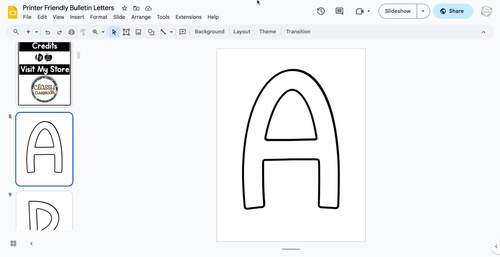 Bulletin Board Letters - Printer Friendly- Printable A-Z, a-z, 0-9