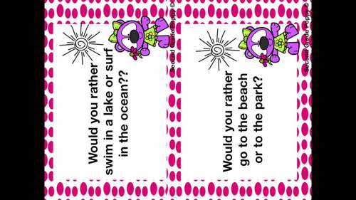 Would you rather...? Summer Edition- Distance Learning by Second Grade ...