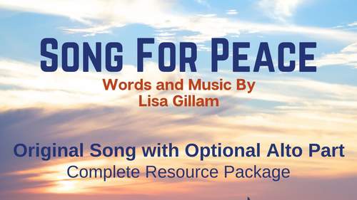 2-Part Peace Song for Remembrance Day & Veterans Day Program with ...