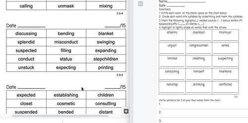 Decodable Progress Monitoring and Independent Work, Data Collection ...