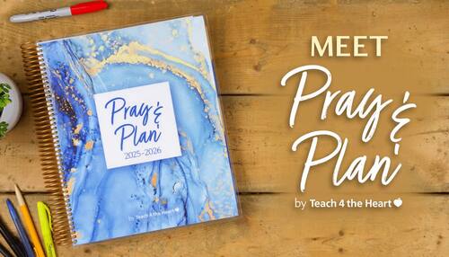 Pray & Plan Digital Christian Teacher Planner by Teach 4 the Heart