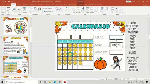 Spanish FALL - Bitmoji Interactive Morning Meeting by Bilingual Teacher ...