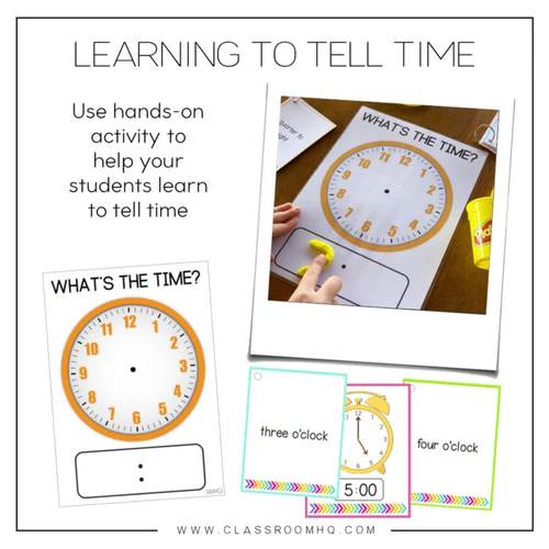Telling Time Activity - Hour, Half Hour, Quarter Past + Quarter To Time