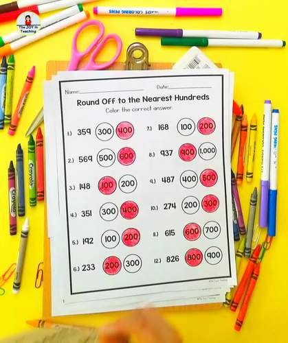 Rounding Off Numbers Worksheet by The Joy in Teaching | TpT