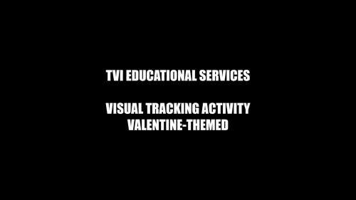 Valentine Theme - Visual Tracking Activity w - Complex Backgrounds