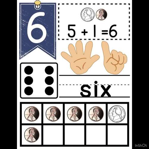 Numbers to 10 Visual Math Representation Posters by Serendipity Math Shop