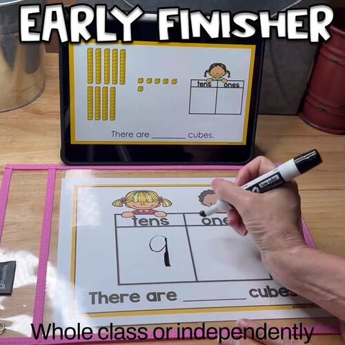 Place Value to 100 Game Second Grade Early Finisher Activities Tens and ...