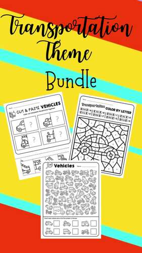 Transportation Theme Bundle by Flower Power Teacher | TPT
