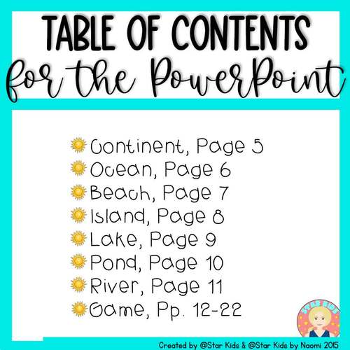 Landforms for K-1 | Part 1 by Star Kids | TPT