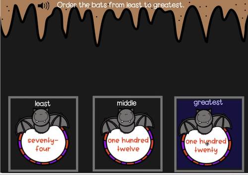 Place Value to 120 - Boom Cards Game for Ordering Numbers to 120