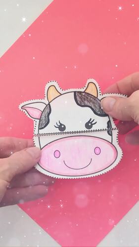 OW as in COW sound phonics craft with worksheets & activities double vowels