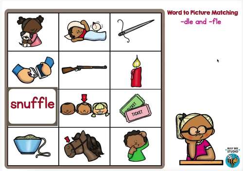 Final Stable Syllable Boom Cards | Words End in LE Word to Picture ...