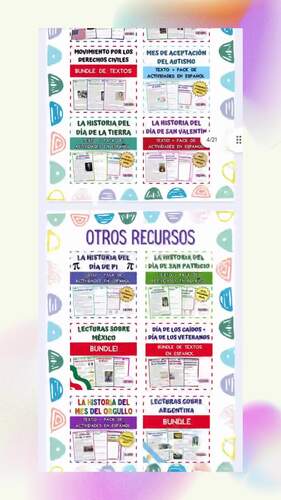 Día de los Presidentes Lectura | Presidents Day Spanish Reading ...